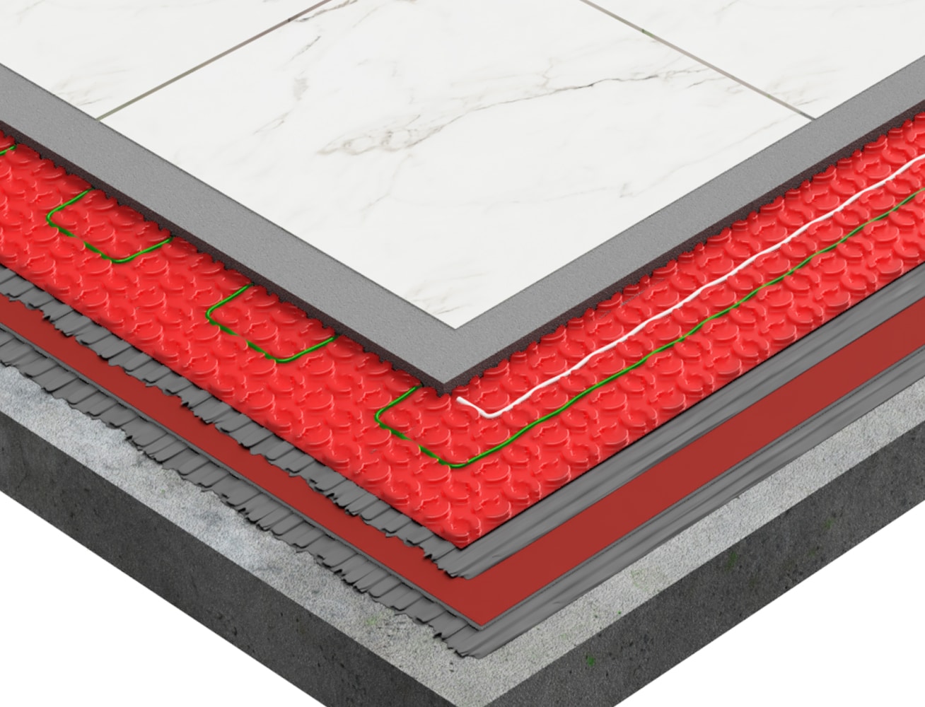 DCM-PRO - Heated Floor Decoupling Mat System for Tiles | Warmup